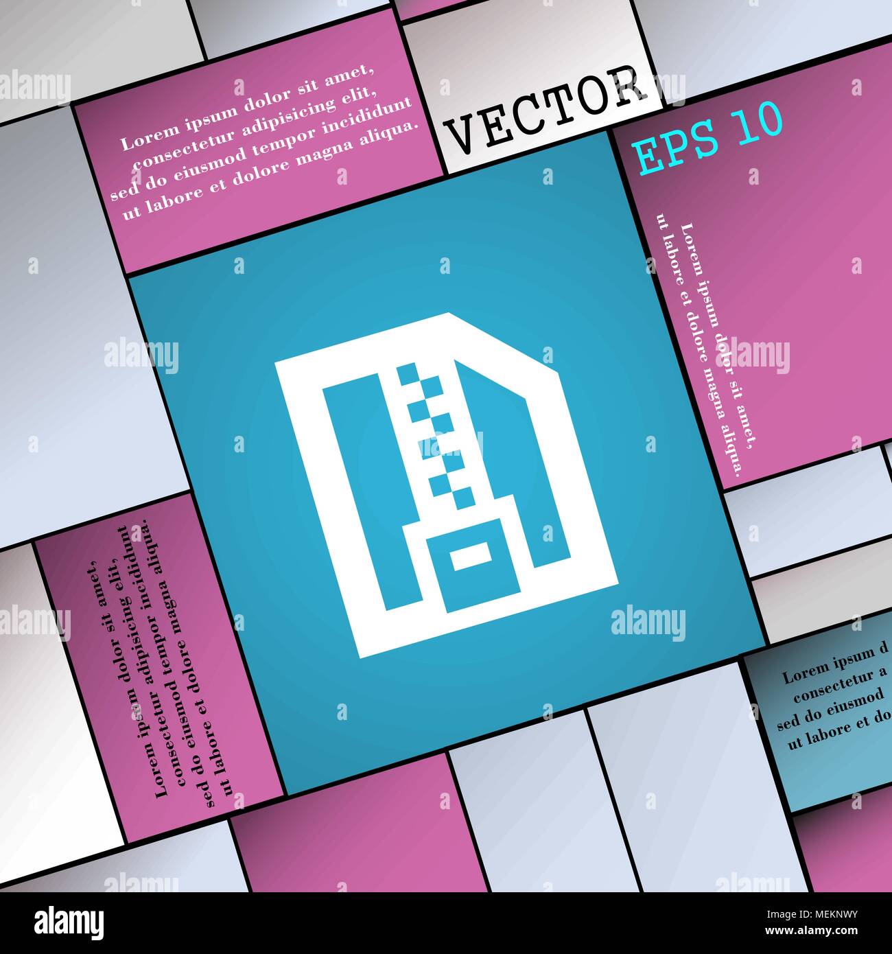 Archive file, Download compressed, ZIP zipped icon sign. Modern flat ...