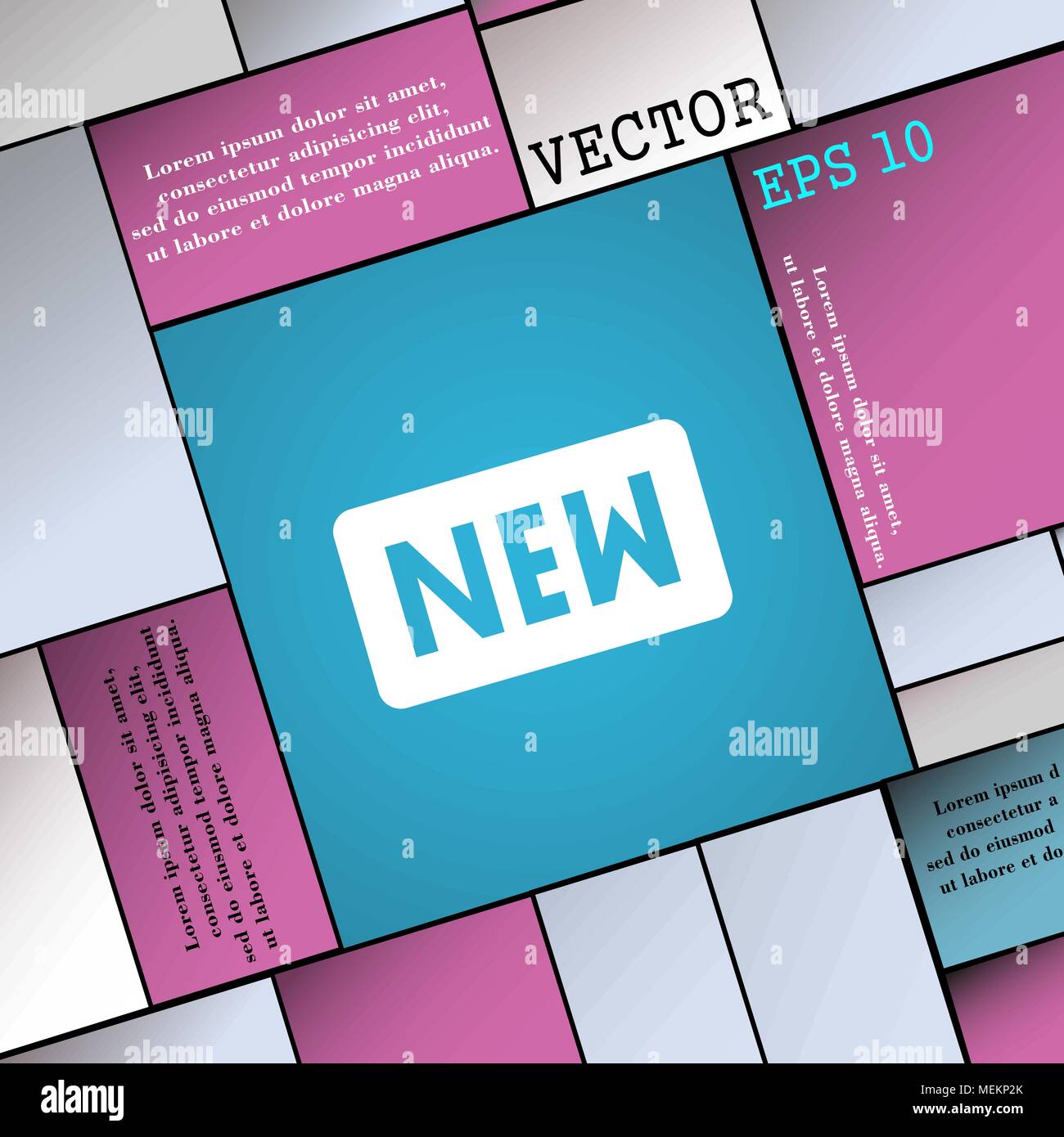 New icon sign. Modern flat style for your design. Vector illustration ...