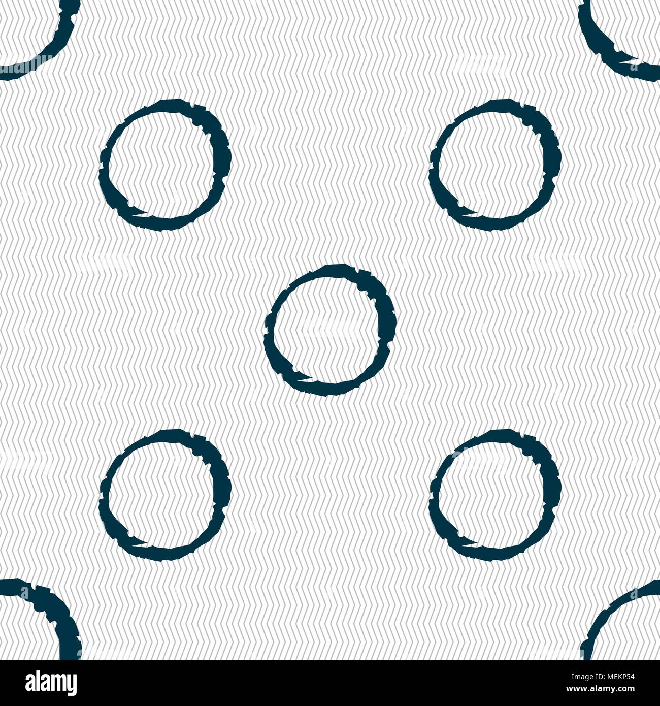 number zero icon sign. Seamless abstract background with geometric ...