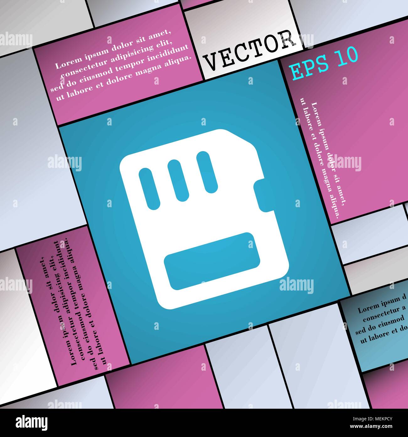 compact memory card icon sign. Modern flat style for your design ...