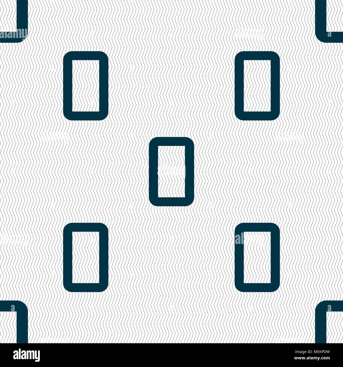 number zero icon sign. Seamless abstract background with geometric ...