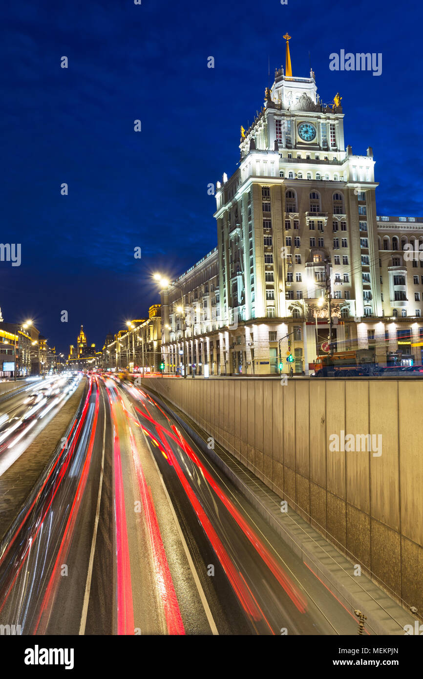 Blue hour traffic in hi-res stock photography and images - Alamy