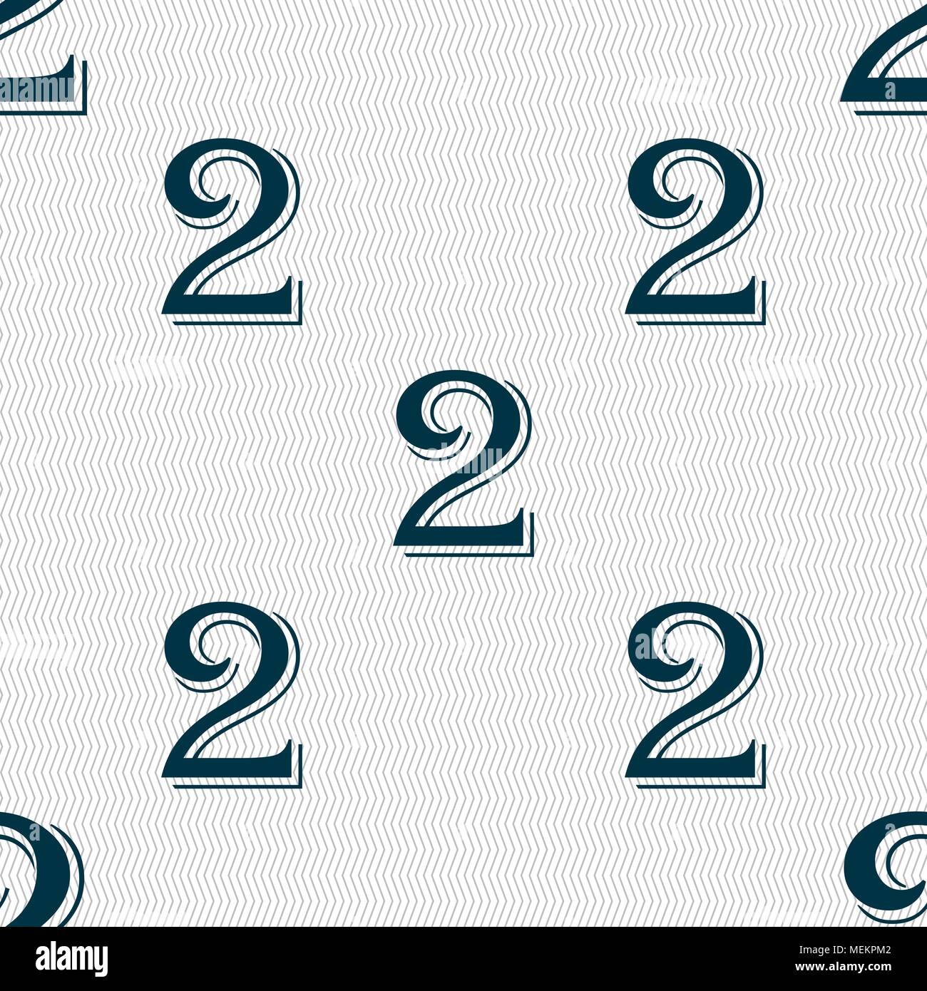 Second place award sign. Winner symbol. Step two.. Seamless abstract ...