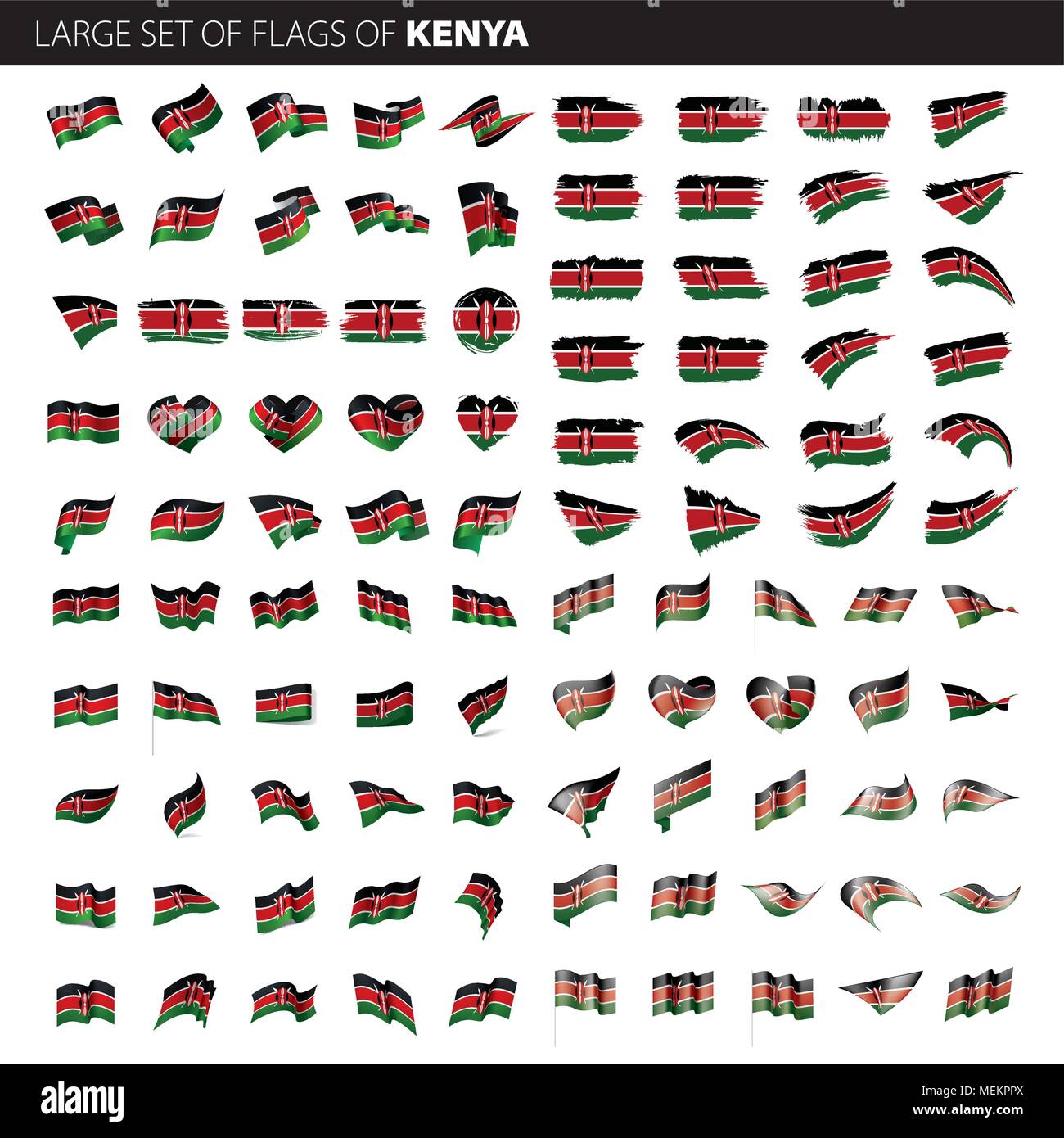 Kenya flag, vector illustration Stock Vector Image & Art - Alamy