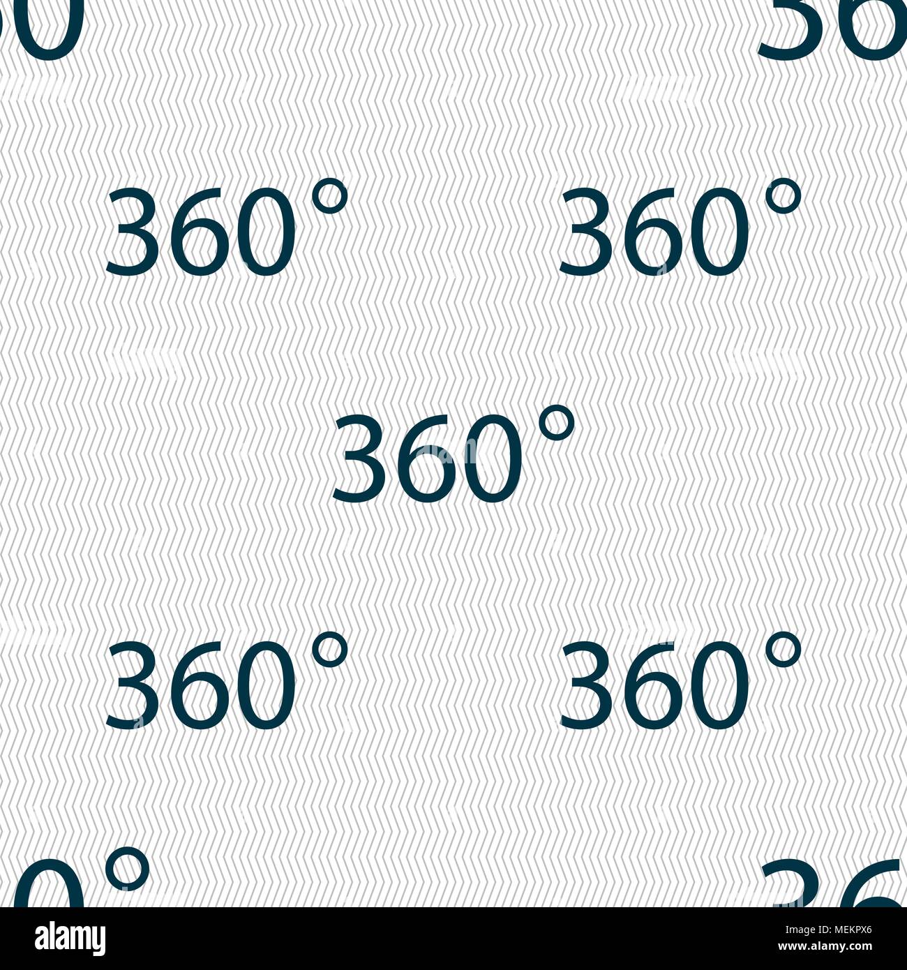 Angle 360 degrees sign icon. Geometry math symbol. Full rotation ...