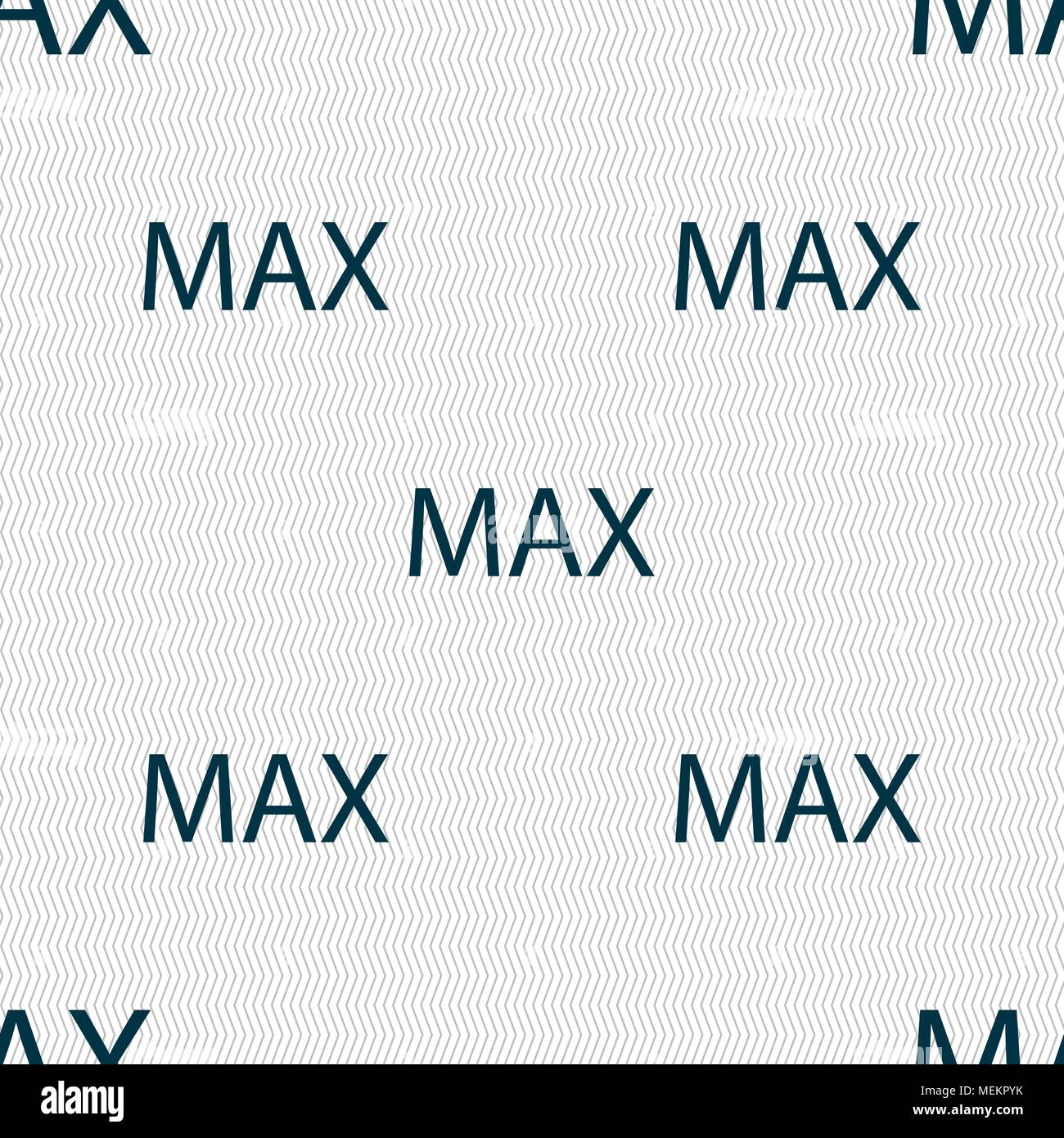 maximum sign icon. Seamless abstract background with geometric shapes ...