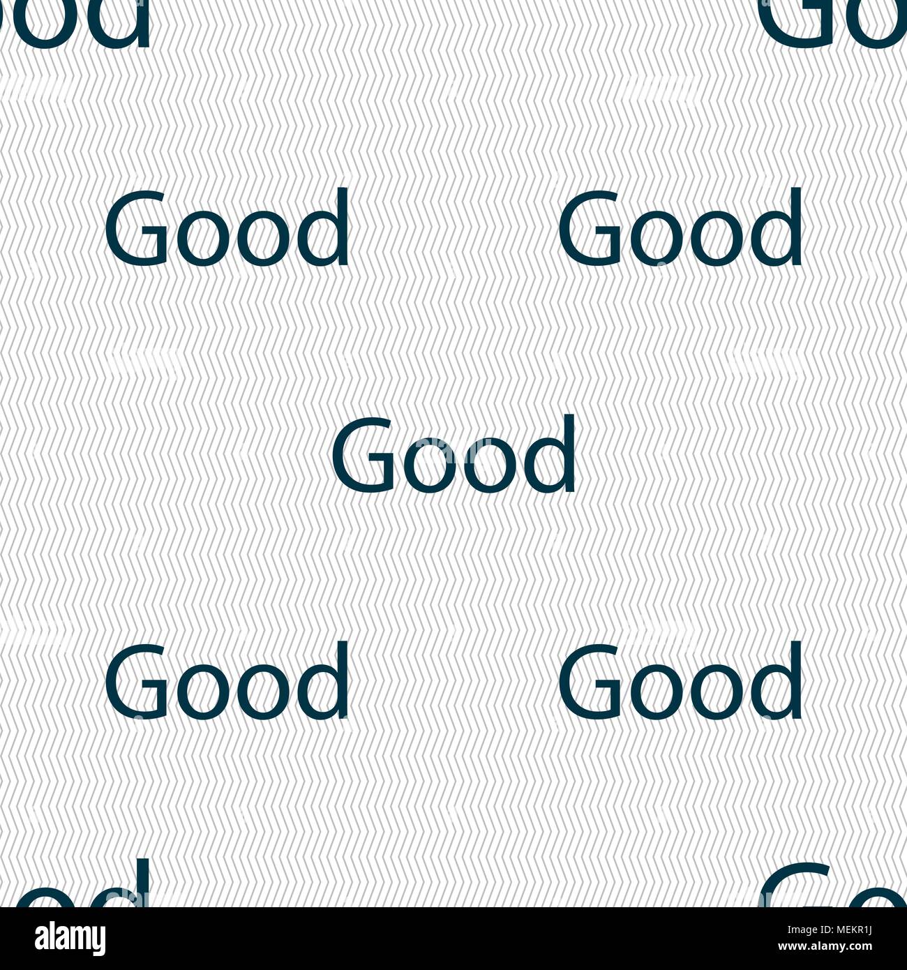 Good sign icon. Seamless abstract background with geometric shapes ...