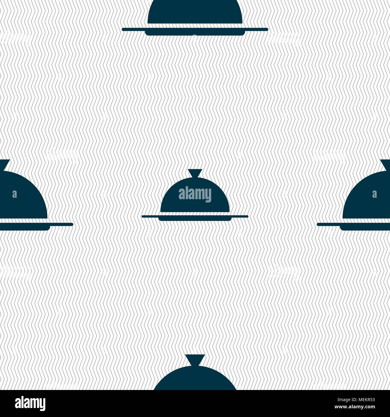 Food platter serving sign icon. Table setting in restaurant symbol ...