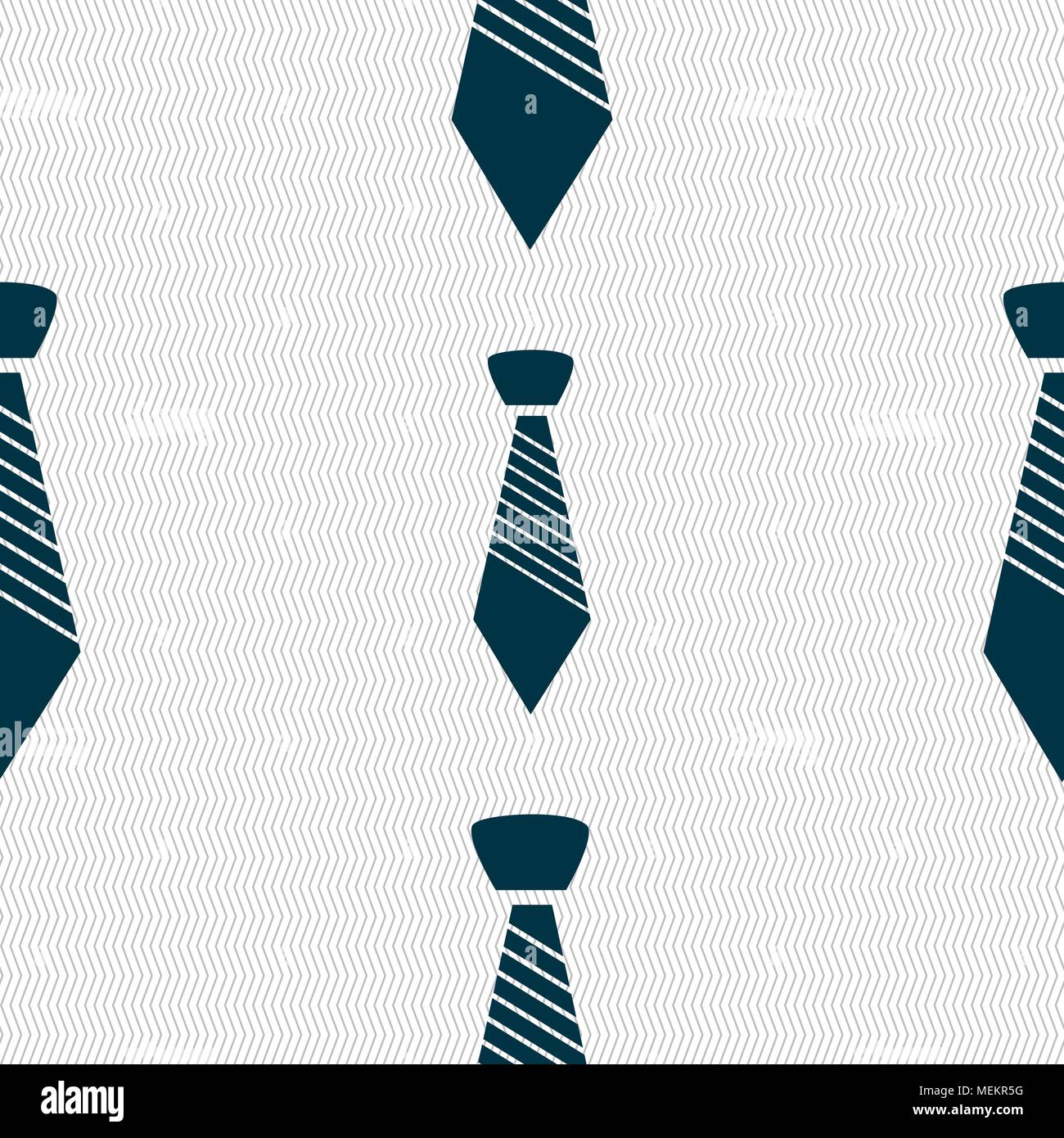 Tie sign icon. Business clothes symbol. Seamless abstract background ...
