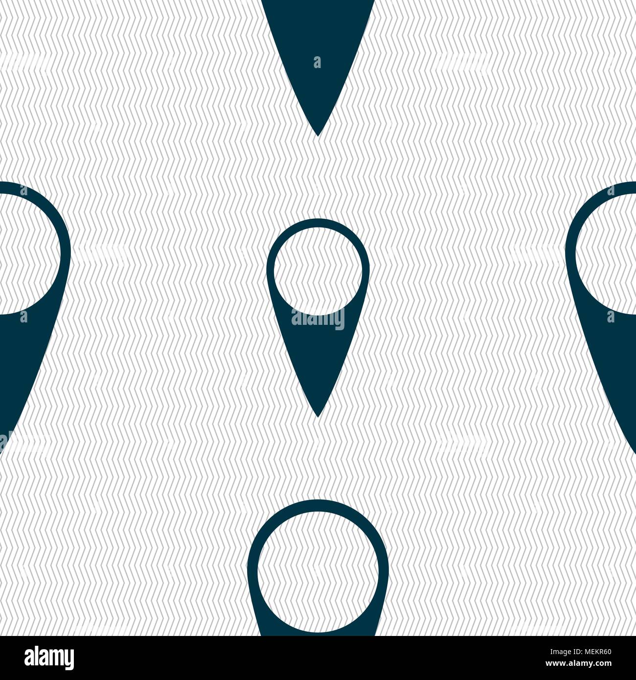 Map pointer icon. GPS location symbol. Seamless abstract background ...