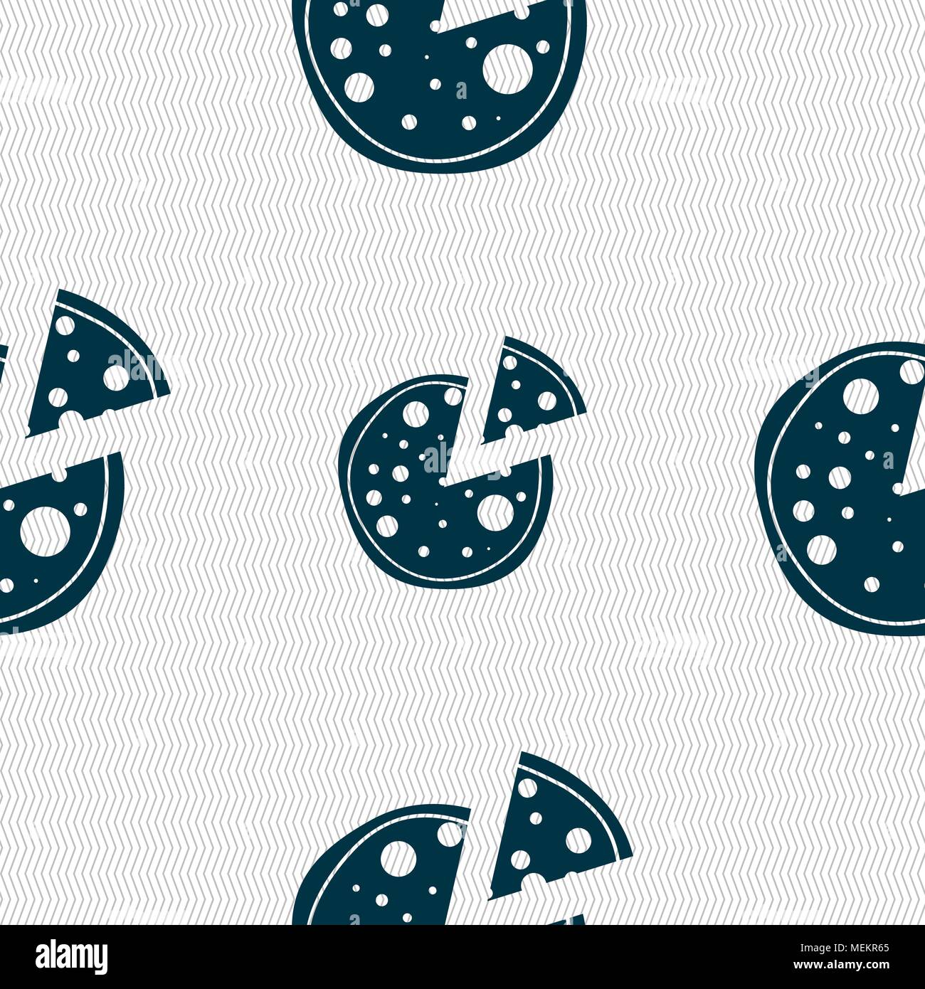 Pizza Icon. Seamless abstract background with geometric shapes. Vector ...