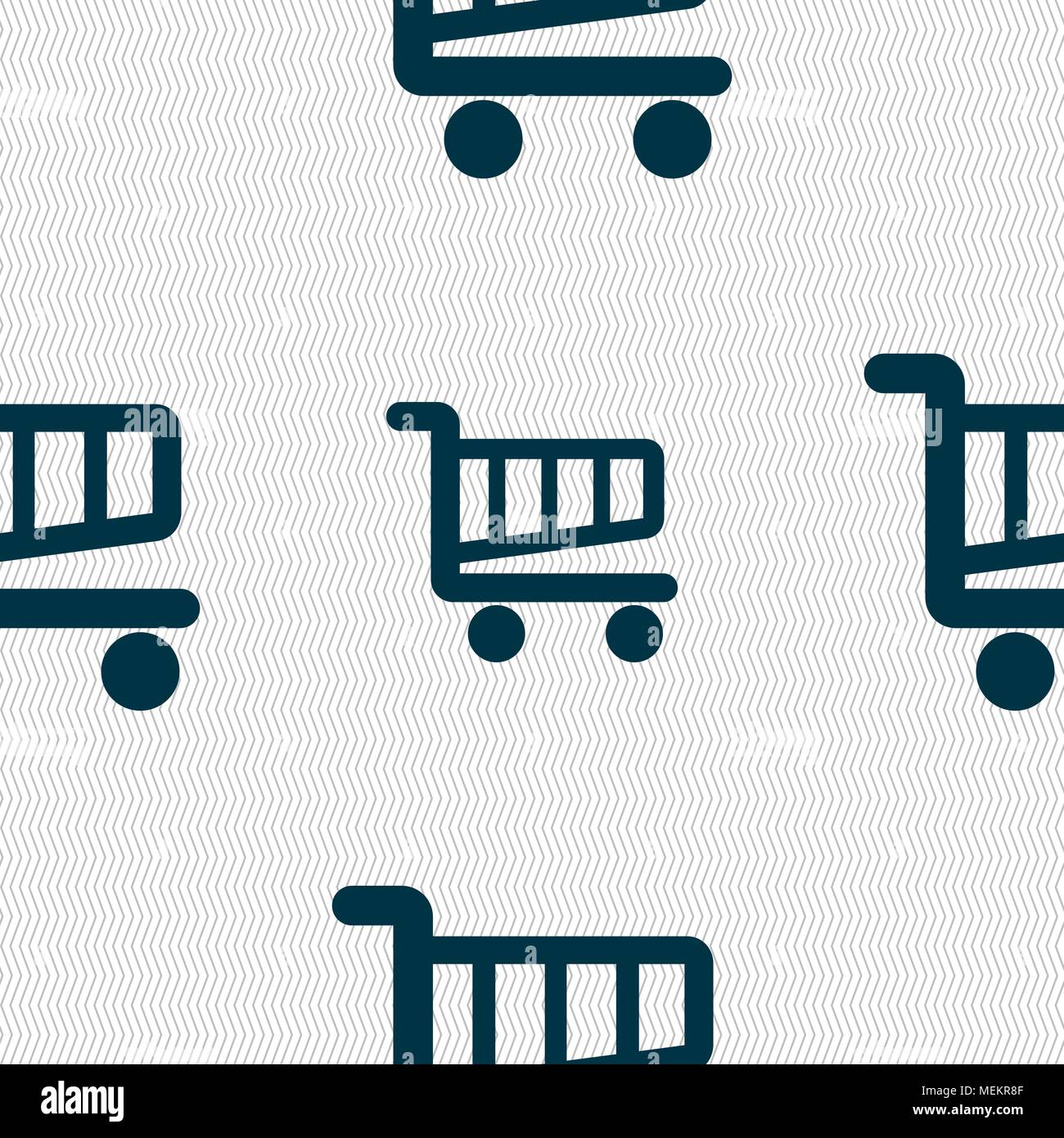 Shopping Cart sign icon. Online buying button. Seamless abstract ...