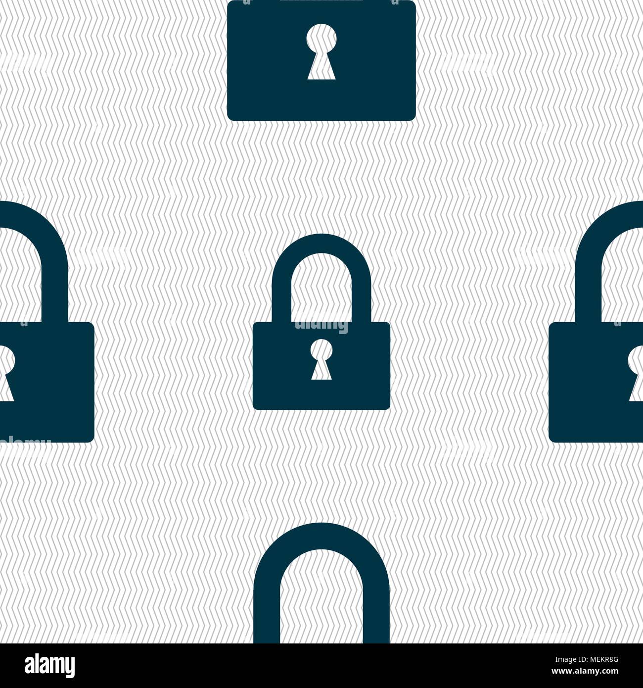 Lock sign icon. Locker symbol. Seamless abstract background with ...