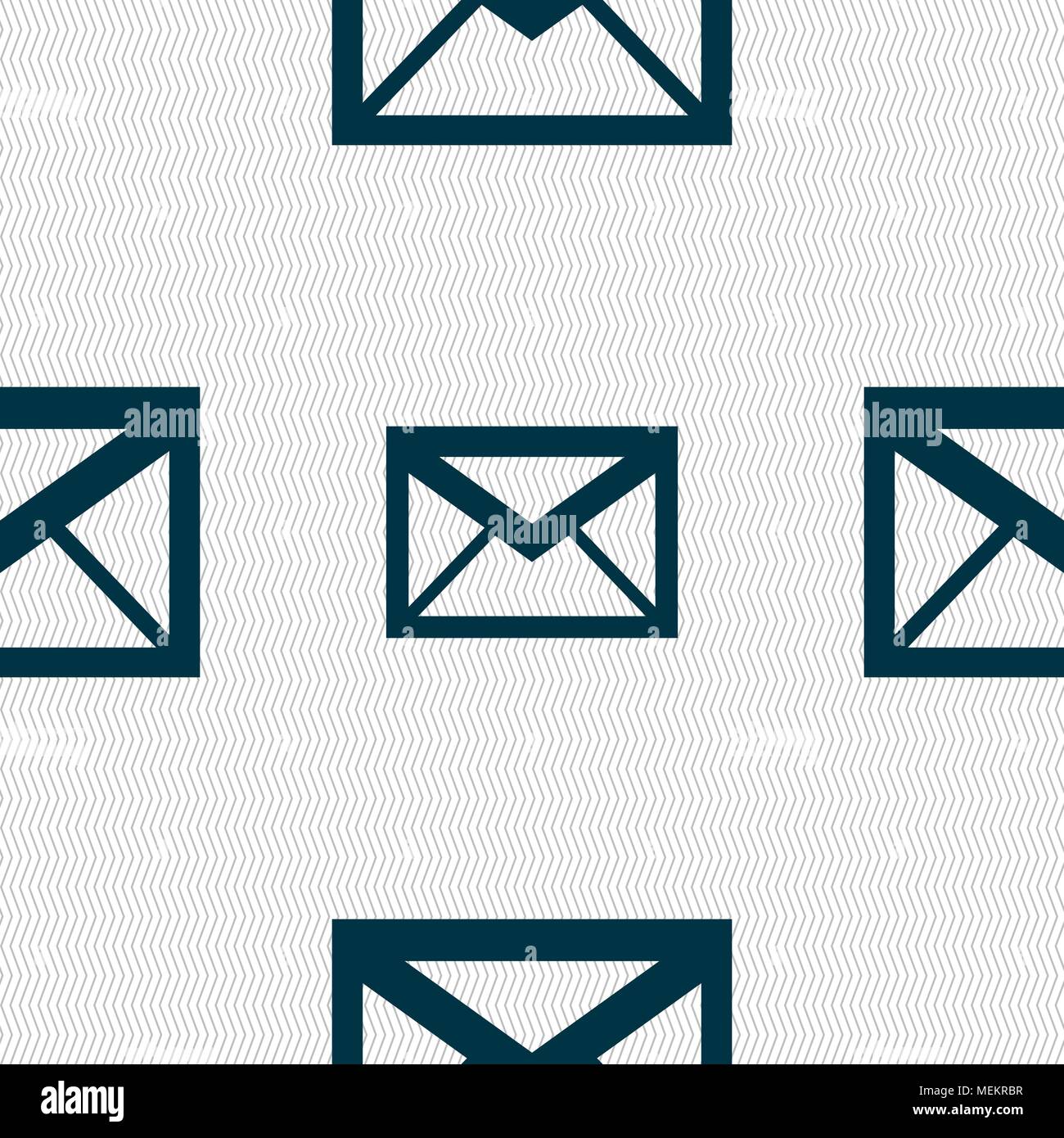 Mail icon. Envelope symbol. Message sign. navigation button. Seamless ...