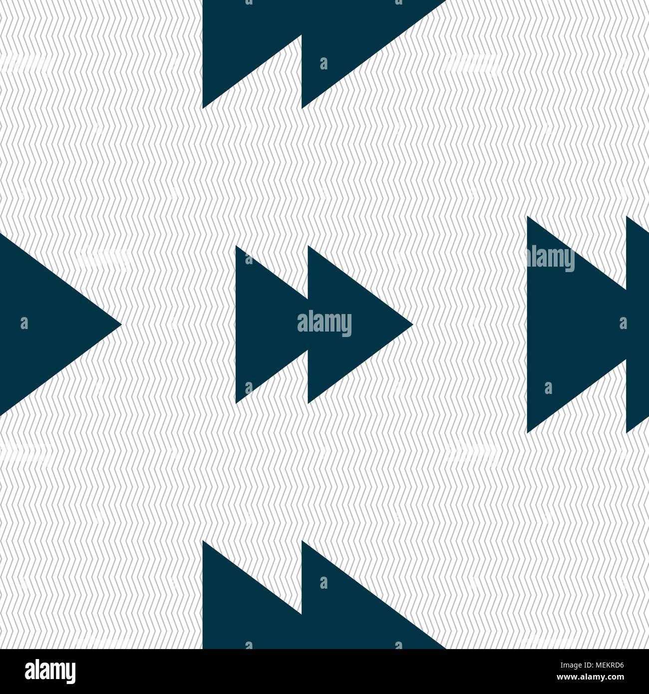 multimedia sign icon. Player navigation symbol. Seamless abstract ...