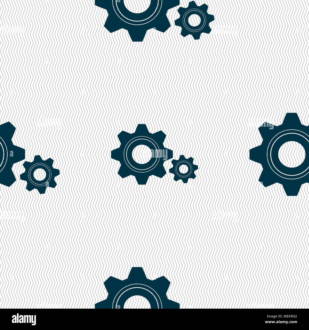 Cog settings sign icon. Cogwheel gear mechanism symbol. Seamless ...