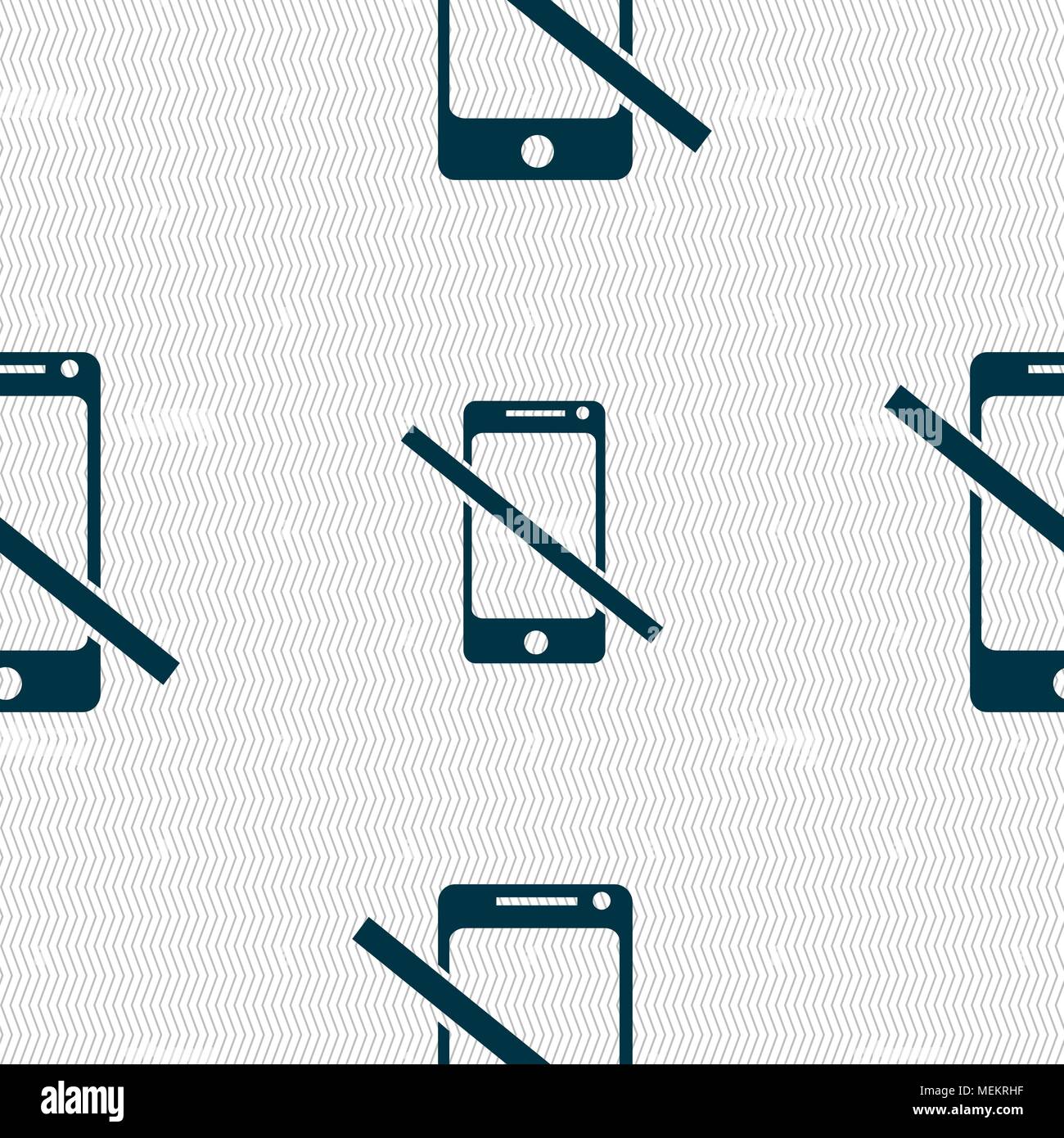 Do not call. Smartphone signs icon. Support symbol. Seamless abstract ...