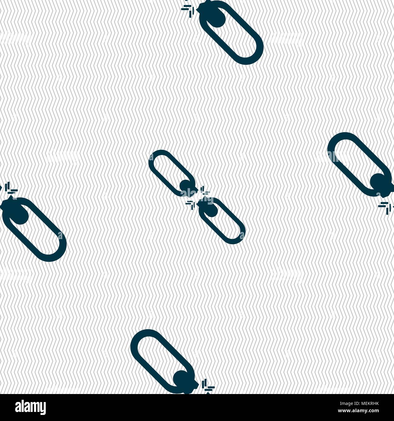 Broken connection flat single icon. Seamless abstract background with ...