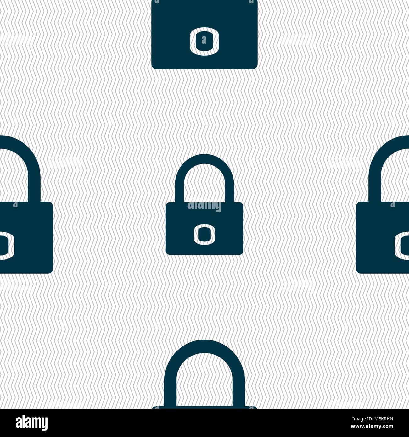 Lock sign icon. Locker symbol. Seamless abstract background with ...