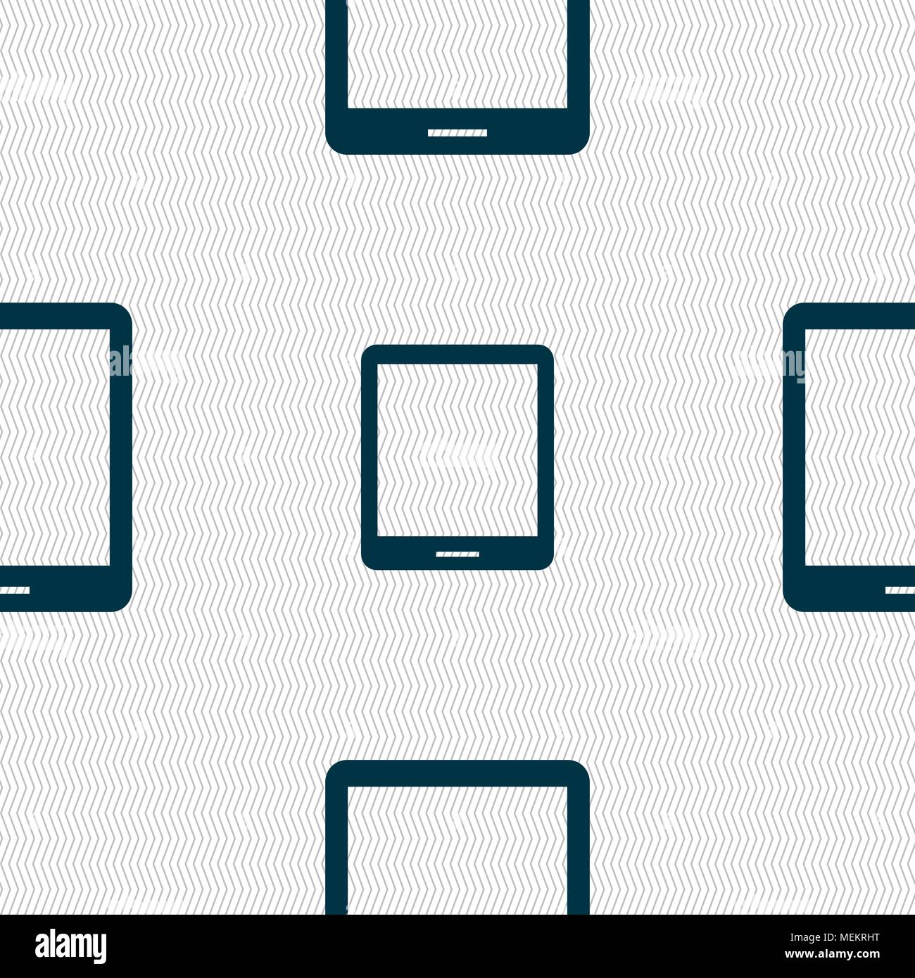 Tablet sign icon. smartphone button. Seamless abstract background with ...