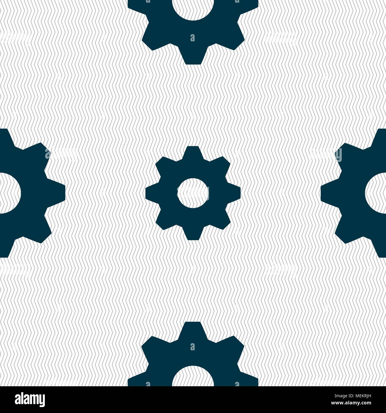 Cog settings sign icon. Cogwheel gear mechanism symbol. Seamless ...