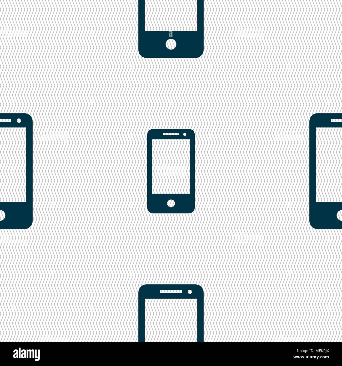 Smartphone sign icon. Support symbol. Call center. Seamless abstract ...