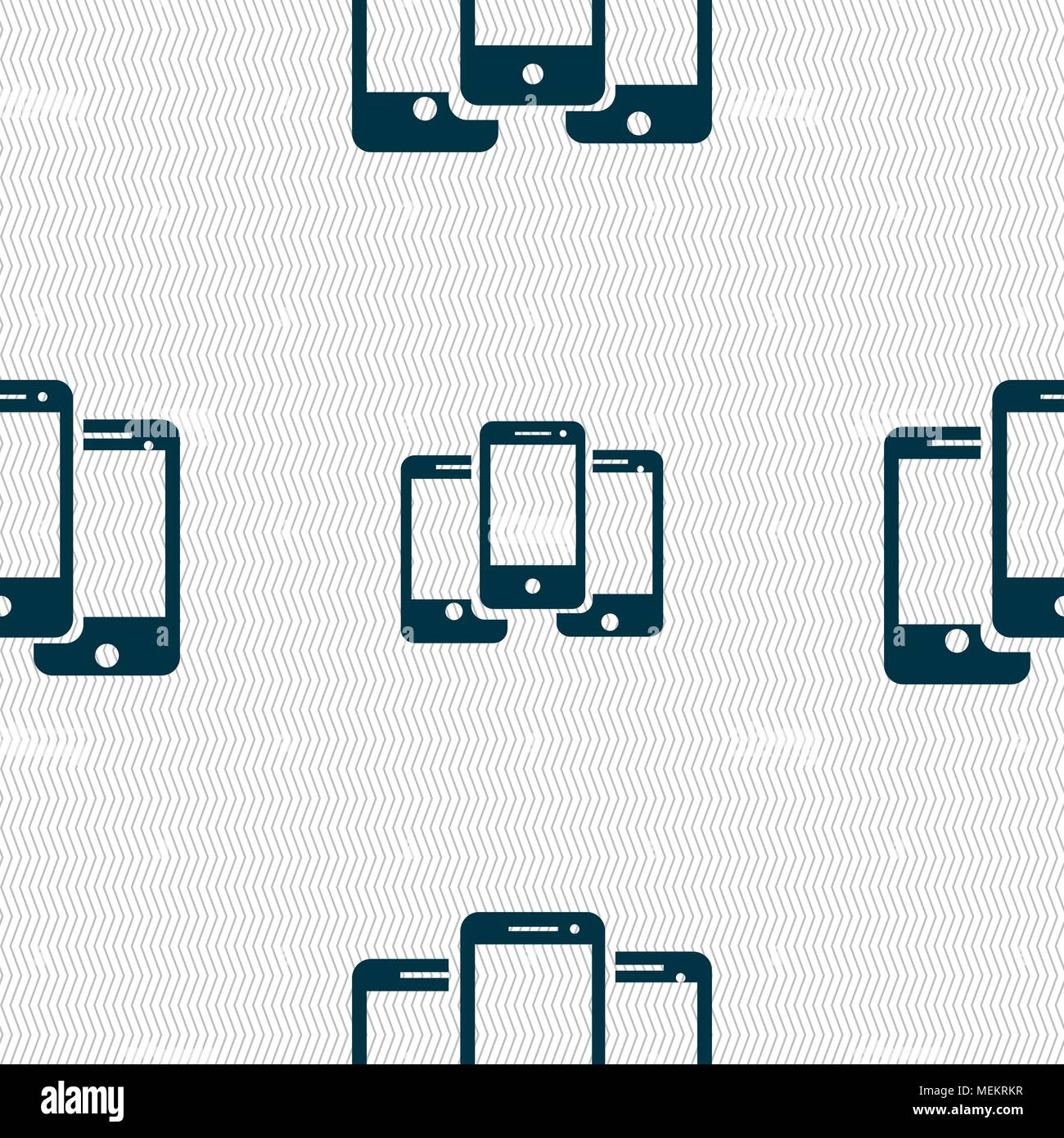 Smartphone sign icon. Support symbol. Call center. Seamless abstract ...