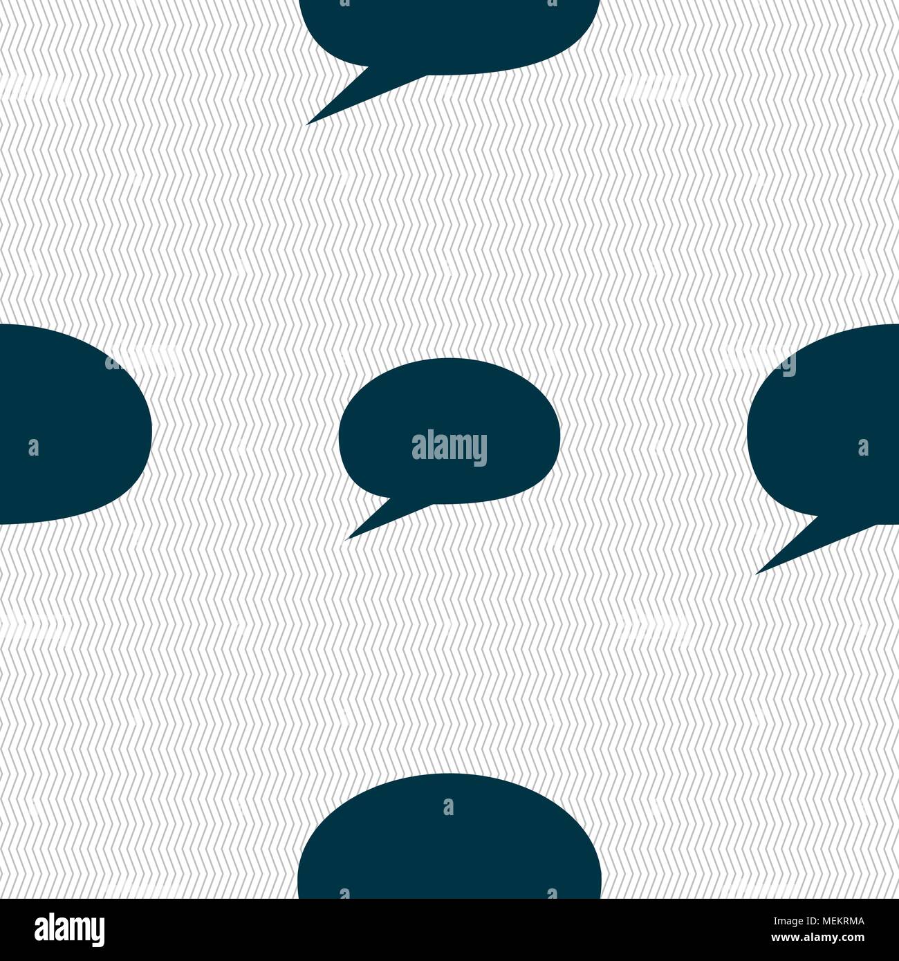 Speech bubble icons. Think cloud symbols. Seamless abstract background ...