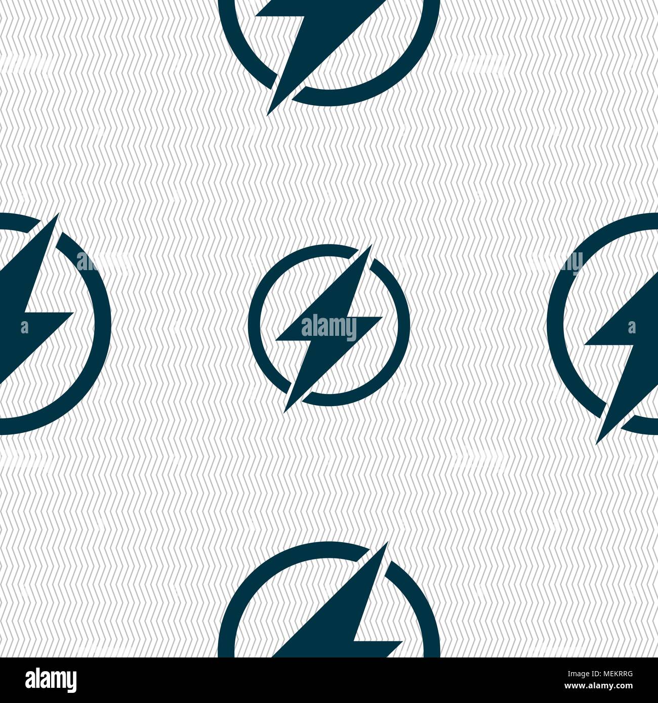 Photo flash sign icon. Lightning symbol. Seamless abstract background ...