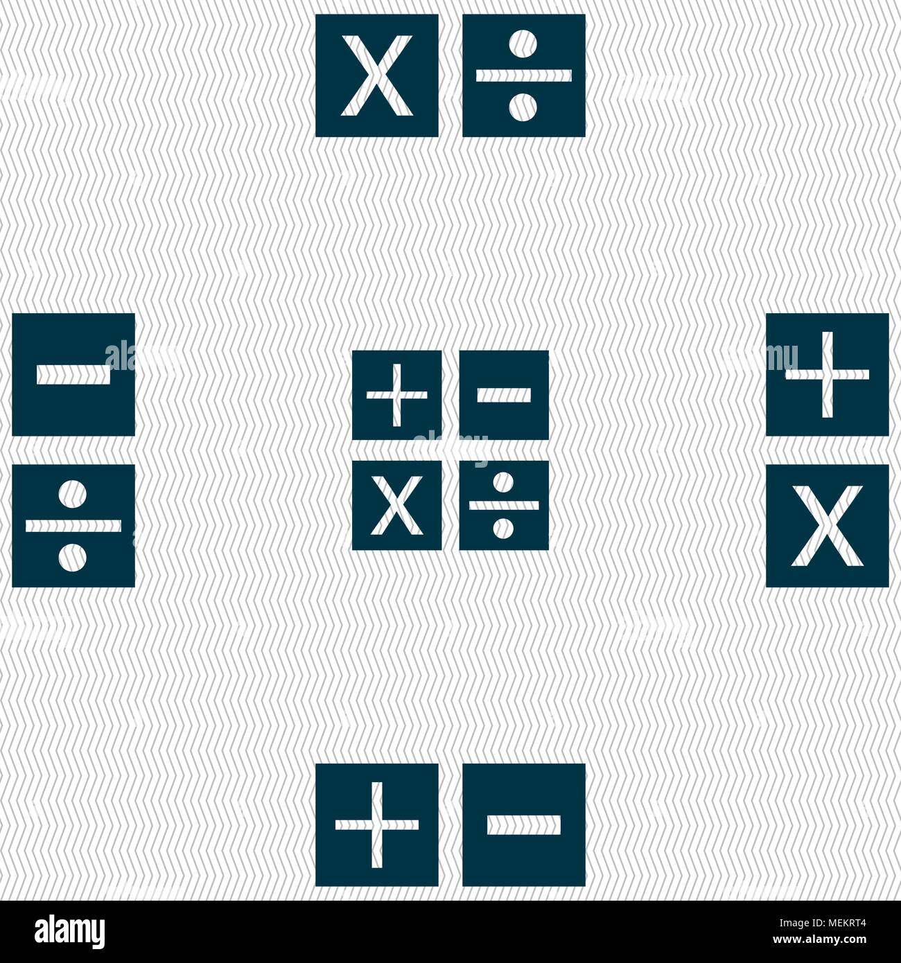 Multiplication, division, plus, minus icon Math symbol Mathematics ...