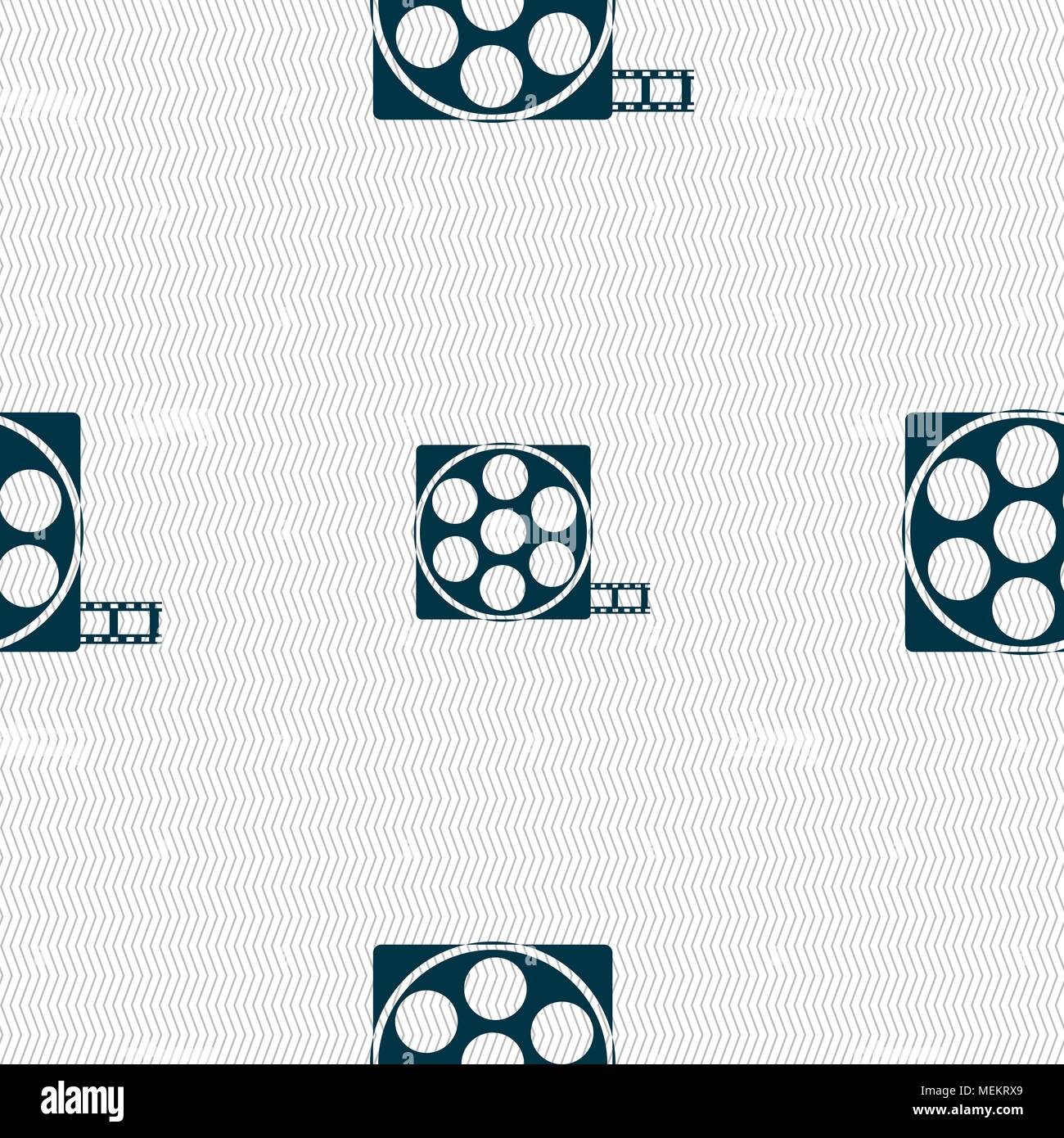 Video sign icon. frame symbol. Seamless abstract background with ...