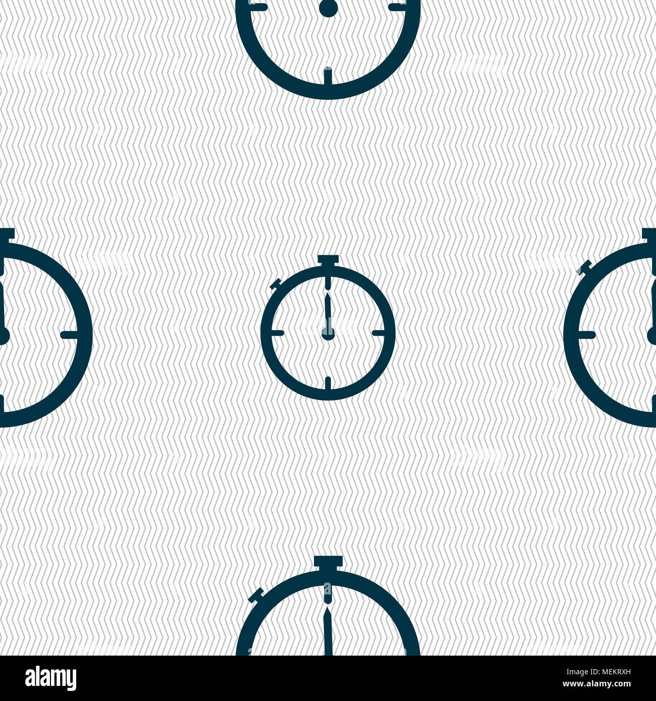 Timer sign icon. Stopwatch symbol.. Seamless abstract background with geometric shapes. Vector ...