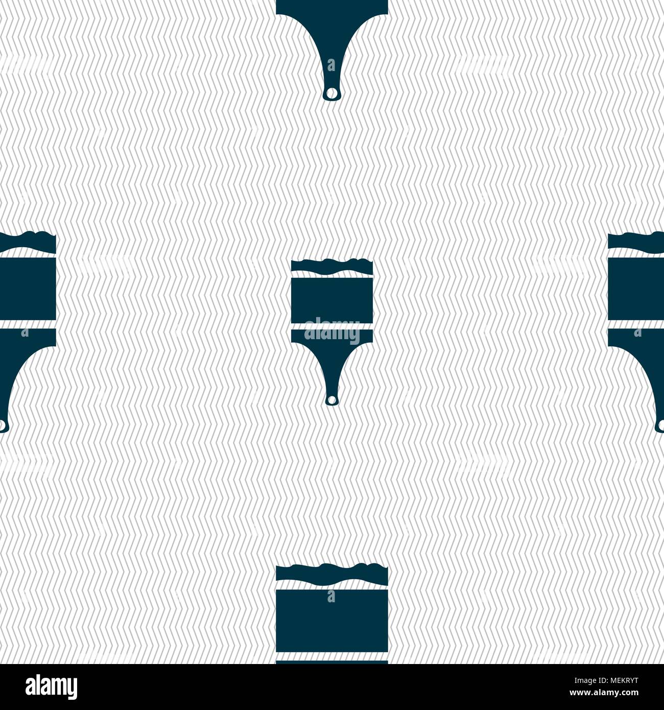 Paint brush sign icon. Artist symbol. Seamless abstract background with ...