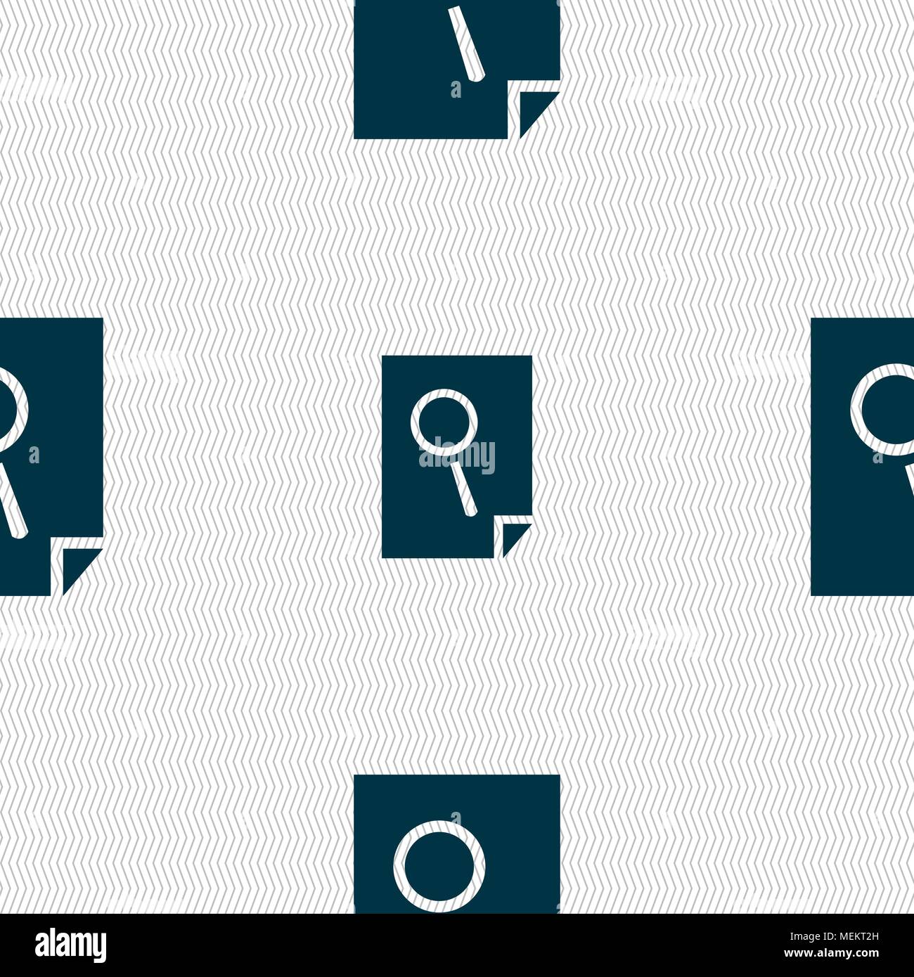 Search in file sign icon. Find in document symbol. Seamless abstract ...