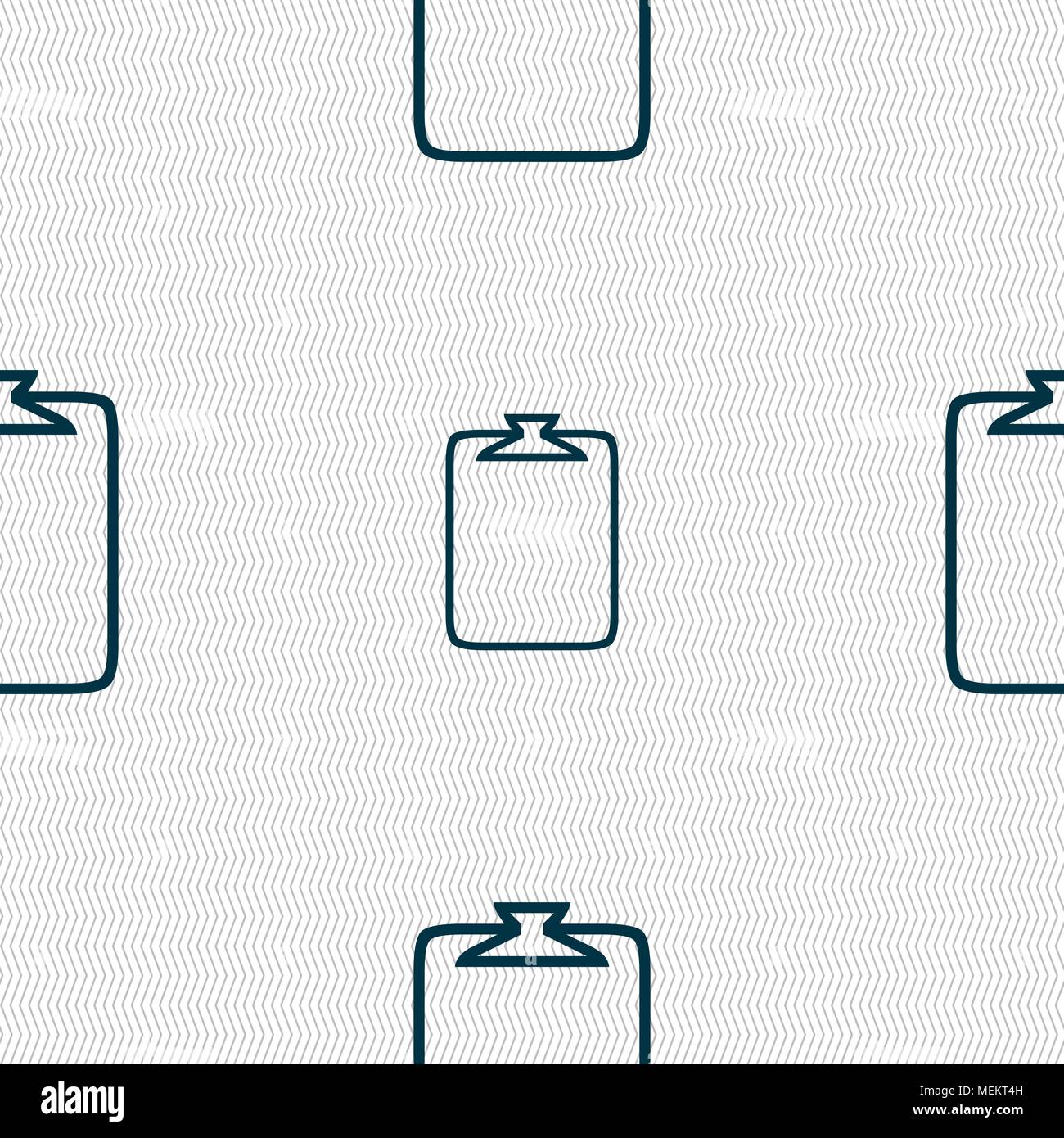 File annex icon. Paper clip symbol. Attach sign. Seamless abstract ...