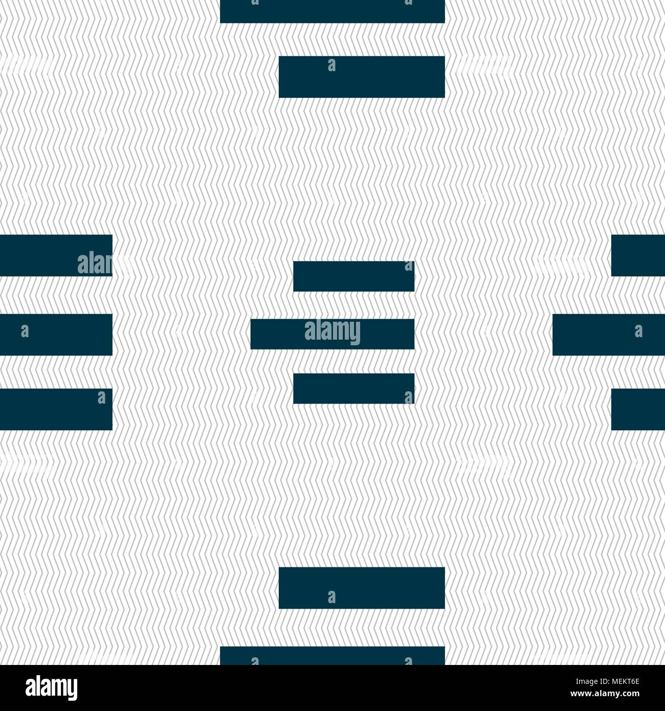Right-aligned icon sign. Seamless abstract background with geometric ...