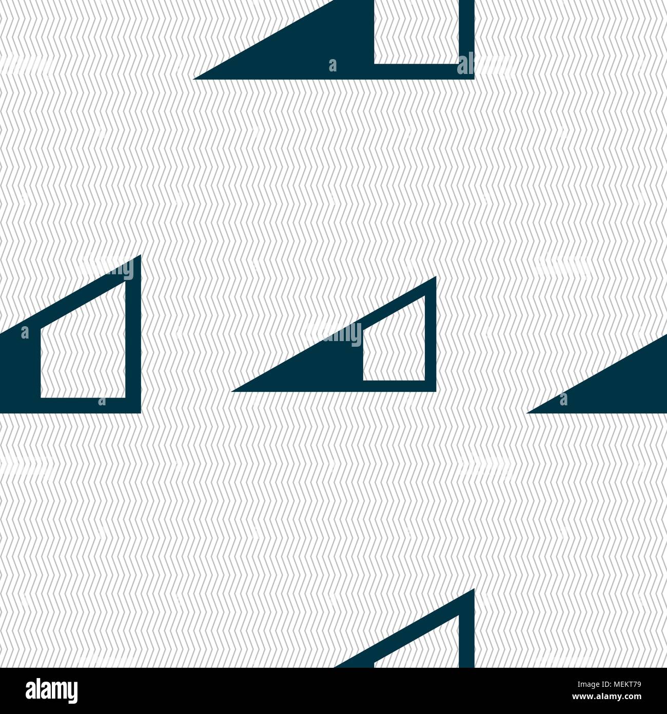 speaker Volume icon sign. Seamless abstract background with geometric ...