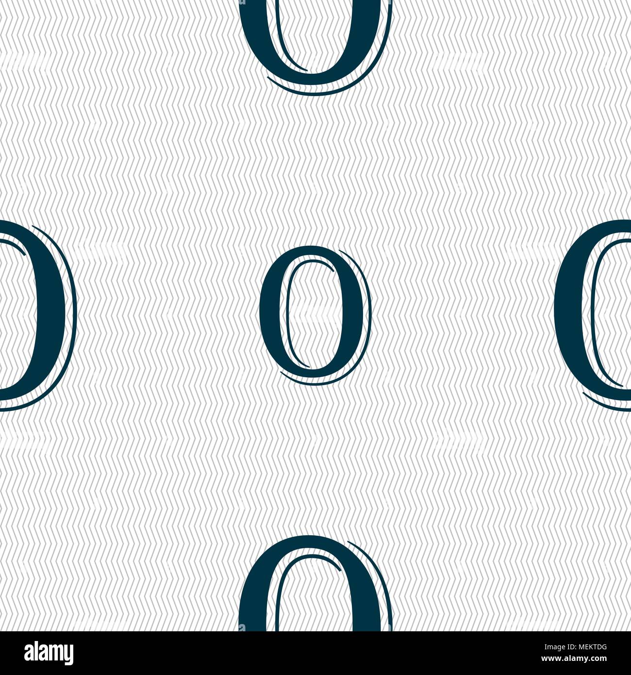 number zero icon sign. Seamless abstract background with geometric ...
