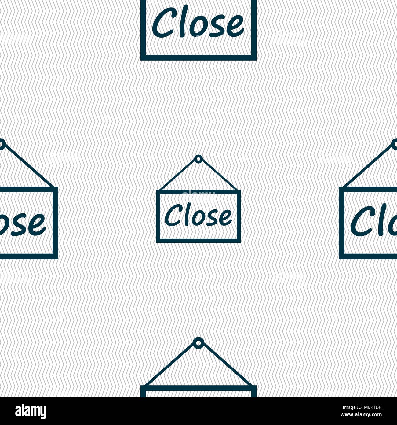 close icon sign. Seamless abstract background with geometric shapes ...