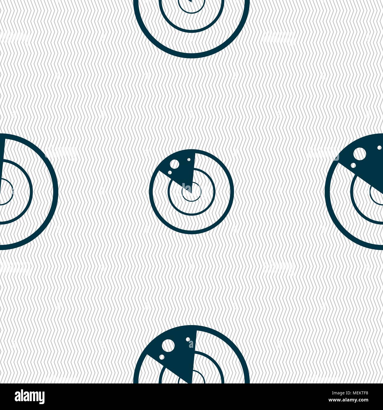 radar icon sign. Seamless abstract background with geometric shapes ...