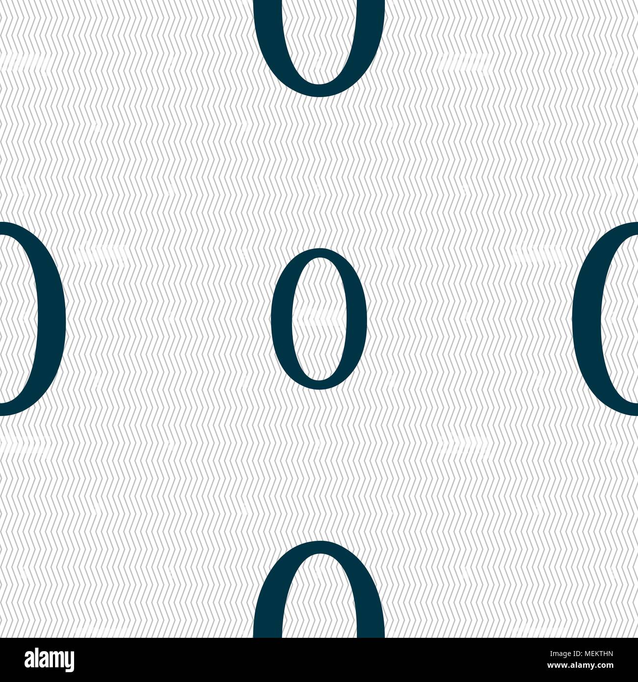 number zero icon sign. Seamless abstract background with geometric ...