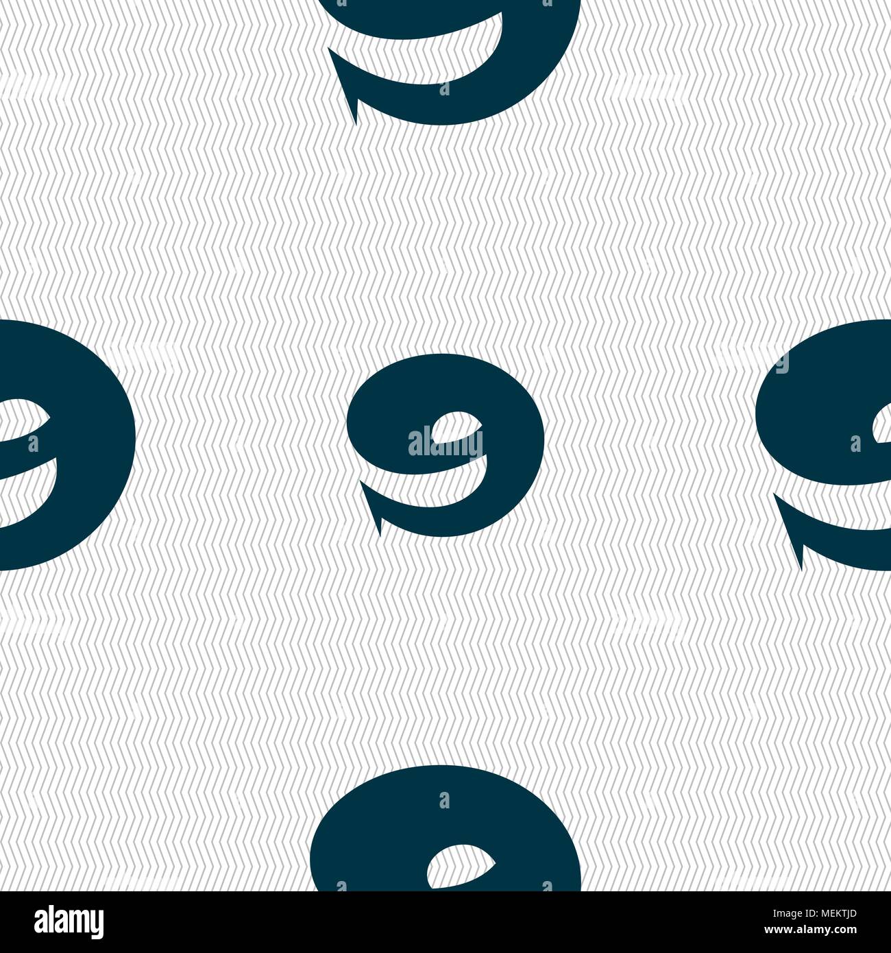 number Nine icon sign. Seamless abstract background with geometric ...