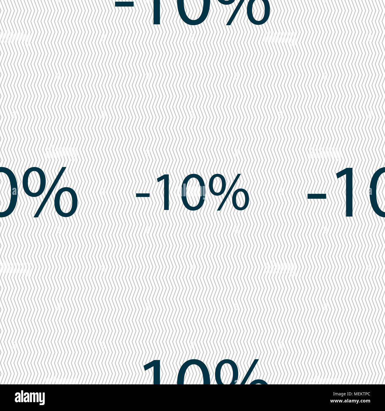 10 percent discount sign icon. Sale symbol. Special offer label ...