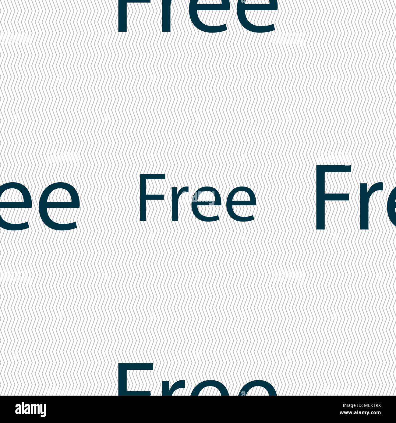 Free sign icon. Special offer symbol. Seamless abstract background with ...