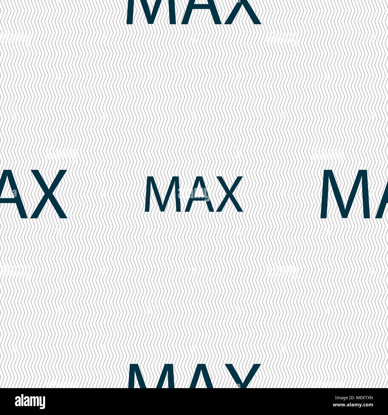 maximum sign icon. Seamless abstract background with geometric shapes ...