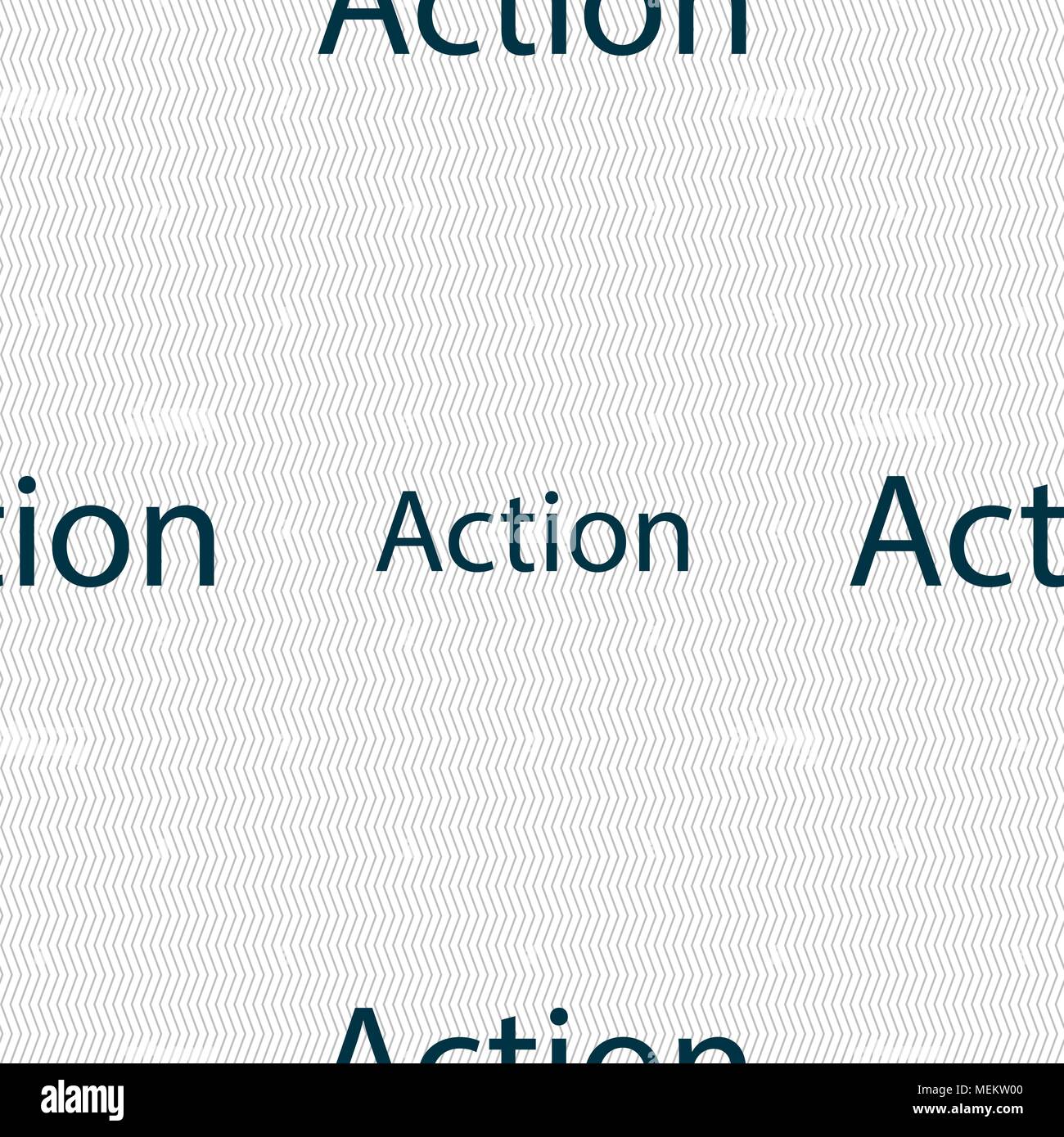 Action sign icon. Motivation button with arrow. Seamless abstract ...