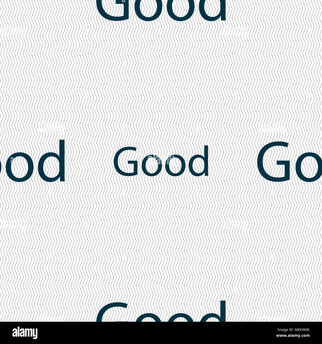 Good sign icon. Seamless abstract background with geometric shapes ...