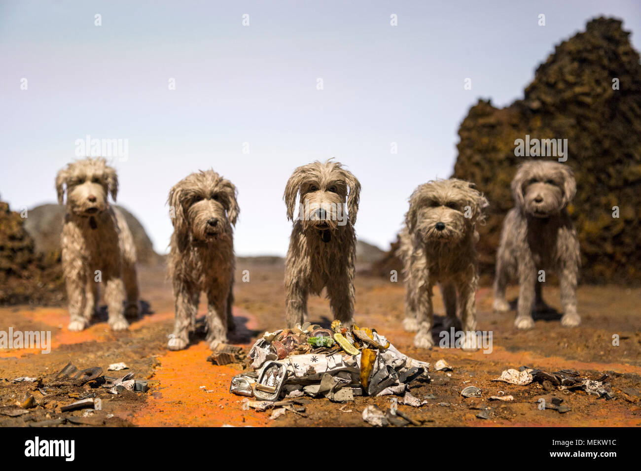 31st March 2018 London, UK - Exhibition of sets from 'Isle of Dogs' a ...