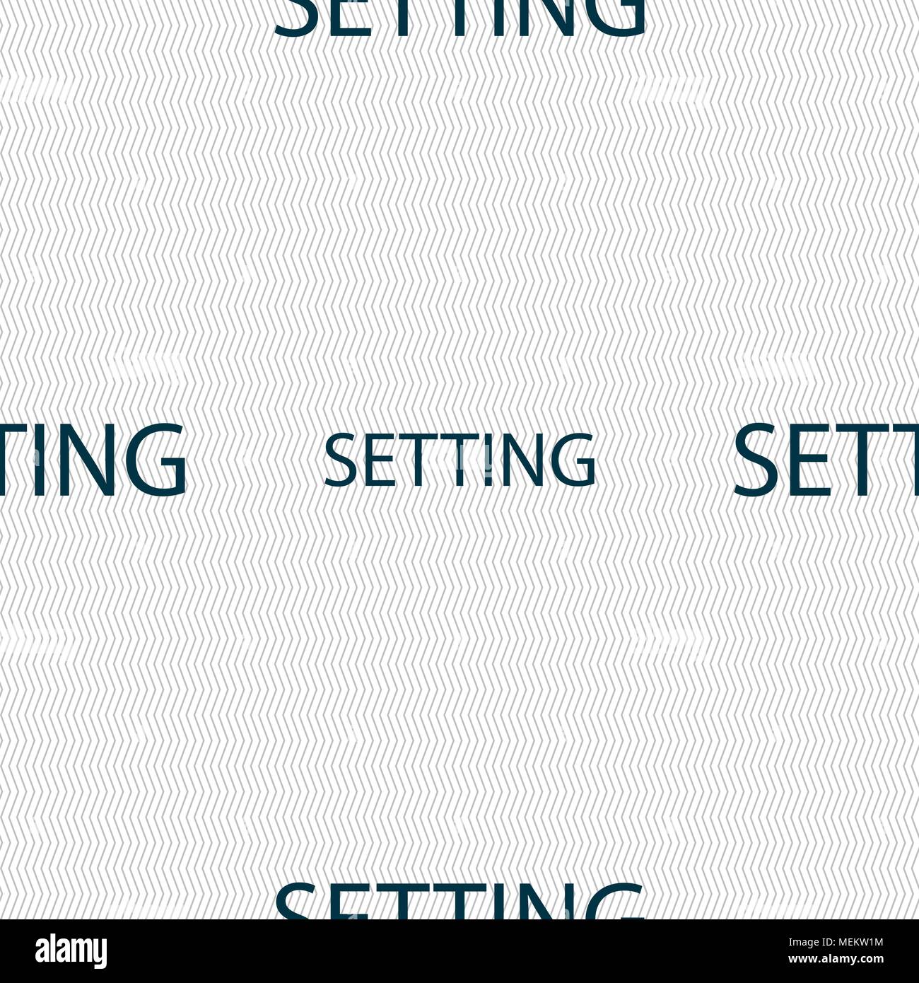 Cog settings sign icon. Cogwheel gear mechanism symbol. Seamless ...
