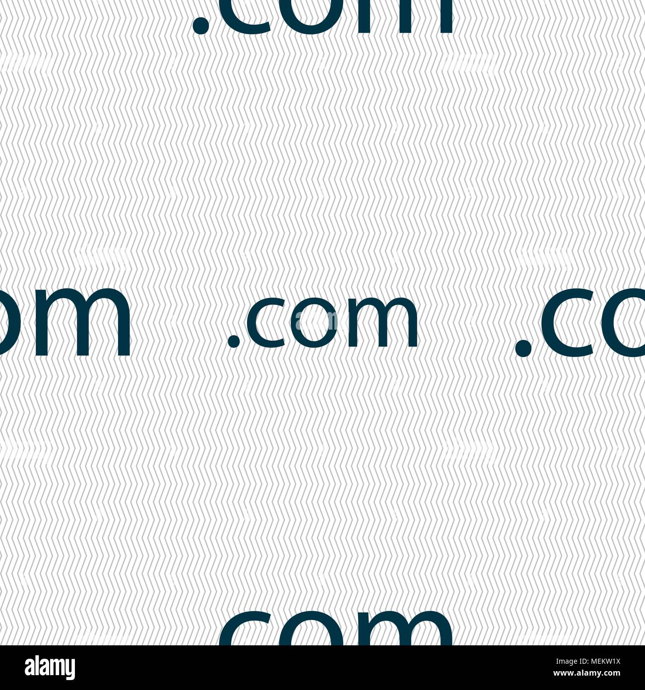 Domain COM sign icon. Top-level internet domain symbol. Seamless ...